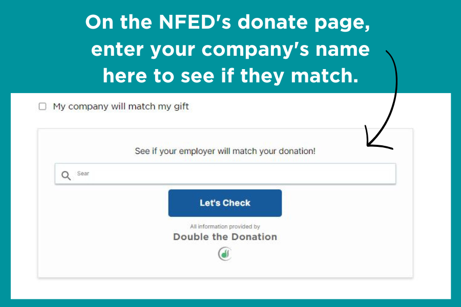 An Easy Way to Double Your Impact at the NFED - NFED